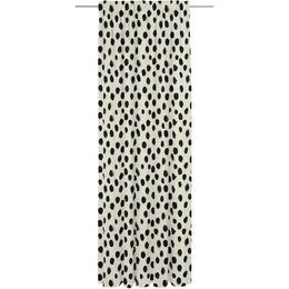 Adam Vorhang &raquo;Dots&laquo; Multifunktionsband 1 Stk. tlg. aus Leinen und Bio-Baumwolle schwarz Jacquard, Baumwolle, Leinen 225cm, Multifunktionsband, 142cm