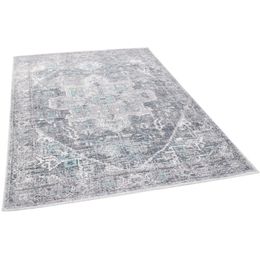 Tom Tailor HOME Teppich &raquo;Funky Orient Tabriz&laquo; rechteckig 5 mm H&ouml;he Kurzflor, Orient-Optik, Vintage Design, auch als L&auml;ufer grau Baumwolle, Kunstfaser 