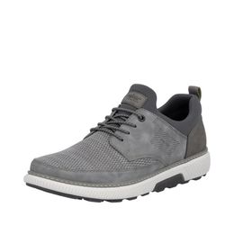 Rieker Herren Slip-On Sneaker Freizeitschuh, Halbschuh, Slipper mit MemoCup-Ausstattung grau 43