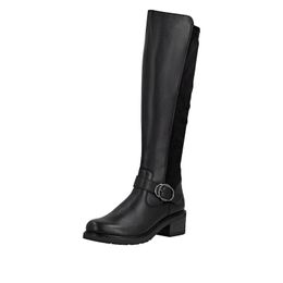 Remonte Damen Stiefel Langschaftstiefel, Stretch-Stiefel, Blockabsatz, Innenrei&szlig;verschluss 38, Normalschaft