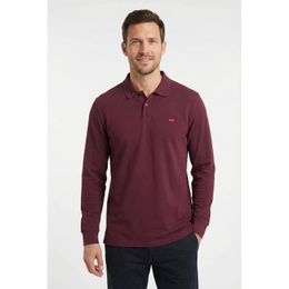 Levi's Levi's Herren Langarm-Poloshirt mit Logo Stickerei rot M