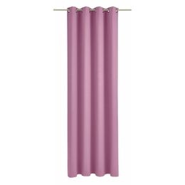 WIRTH Vorhang &raquo;Dim out&laquo; &Ouml;sen 1 Stk. tlg. lila Polyester 150cm, &Ouml;sen, 145cm