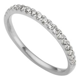 Firetti Damen Goldring &raquo;Schmuck Geschenk Gold 333 Damenring Vorsteckring Memoire Lab Grown&laquo; mit Brillanten silber 18, 0,25 VS = sehr kleine 