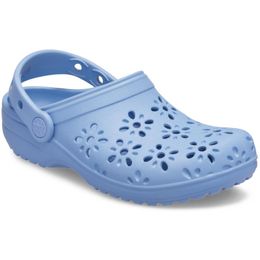 Crocs M&auml;dchen Clog &raquo;Classic Floral Cut Out Clog&laquo; Sommerschuh, Sandale, Strandschuh mit schwenkbarem Fersenriemen 30