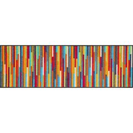 wash+dry by Kleen-Tex L&auml;ufer &raquo;Mikado Stripes&laquo; rechteckig 7 mm H&ouml;he Schmutzfangl&auml;ufer, modernes Streifen Design, rutschhemmend, waschbar bunt 