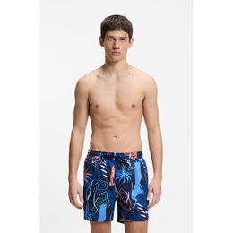 Hugo Underwear Herren HUGO Underwear Badeshorts &raquo;CALALA&laquo; mit tropischen Muster bunt L (52), N-Gr