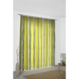 WIRTH Vorhang &raquo;Brooklyn&laquo; Multifunktionsband 1 Stk. tlg. gr&uuml;n Jacquard, Polyester 175cm, Multifunktionsband, 142cm