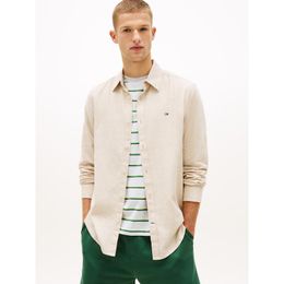 Tommy Jeans Herren Langarmhemd &raquo;TJM REGULAR FIT LINEN BLEND&laquo; beige XL (54/56), N-Gr