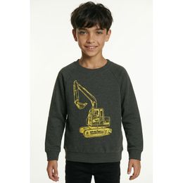 name it Jungen Sweatshirt &raquo;NMMVION LS NREG SWEAT UNB&laquo;, Baumwollmischung, regular fit grau 116