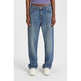 Hugo Damen Hugo 5-Pocket-Jeans &raquo;Leni&laquo; Loose Fit Baggy Jeans Wide Leg Low to Mid Waist blau 27, L&auml;nge 32