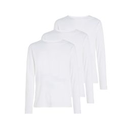 Tommy Hilfiger Underwear Herren T-Shirt &raquo;3P LS Tee&laquo; Packung, 3er-Pack, mit Markenlabel wei&szlig; S (48)