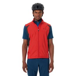 Vaude Herren Vaude Fahrradjacke &raquo;Men's Dundee Classic ZO Jacket&laquo; ohne Kapuze f&uuml;r Radsport und Outdoor-Aktivit&auml;ten, winddicht, wasserabweisend rot L