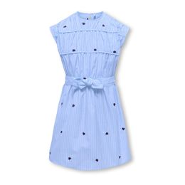 Only Girls Kleid 'KOGNEW LINA' M&auml;dchen Gr&ouml;&szlig;e 122 hellblau / dunkelblau / wei&szlig;