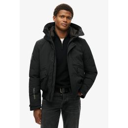 Superdry Herren Steppjacke &raquo;CITY PADDED BOMBER JACKET&laquo; ohne Kapuze mit Rei&szlig;verschluss, Loose Fit, hochschlie&szlig;ender Kragen, pflegeleicht schwarz S