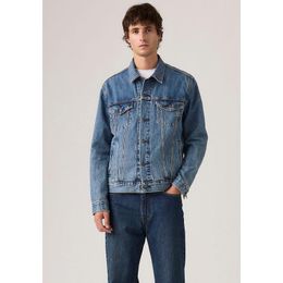 Levi's Levi's Herren Jeansjacke &raquo;VINTAGE FIT TRUCKER JKT&laquo; ohne Kapuze mit Knopfleiste blau L
