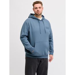 Jack & Jones PlusSize Jack & Jones Plussize Herren Jack & Jones PlusSize Kapuzensweatshirt &raquo;JJECORP LOGO SWEAT HOOD NOOS PLS&laquo;, Baumwollmischung, regular fit blau 5XL