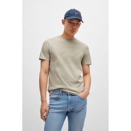 BOSS Orange Herren BOSS Orange T-Shirt &raquo;Tales Regular Fit&laquo; 100% Baumwolle BOSS Logo Patch Rundhals beige L