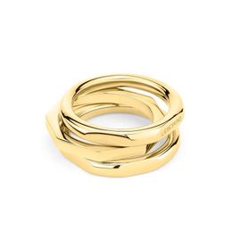 Liebeskind Berlin Ring-Set &raquo;Schmuck Geschenk Edelstahl Ring Urban Chic&laquo; gold 58, Edelstahl, 3mm