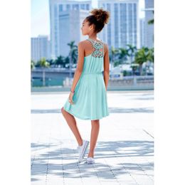 Kidsworld M&auml;dchen Kidsworld Jerseykleid &raquo;, Viskosekleid f&uuml;r M&auml;dchen&laquo; kniefrei, romantisch, aus Viskose, breite Tr&auml;ger gr&uuml;n 152/158, N-Gr