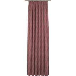 Adam Vorhang &raquo;Argentinian Criolla&laquo; Kr&auml;uselband 1 Stk. tlg. aus 100% Bio-Baumwolle rot Jacquard, Baumwolle (Bio-Baumwolle) 175cm, Kr&auml;uselband, 145cm