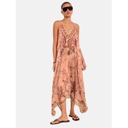 Lipsy Kleid 'Marella' Damen Gr&ouml;&szlig;e 40 pastellgelb / puder / altrosa / weinrot