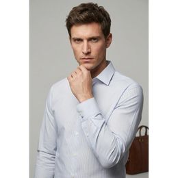 Calvin Klein Herren Businesshemd &raquo;SLIM ESNTL POPLIN STR STP&laquo; Slim fit mit Rundhalsausschnitt blau 37, N-Gr