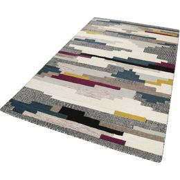 Esprit Wollteppich &raquo;Natham Kelim ESP-6012&laquo; rechteckig 8 mm H&ouml;he reine Wolle, Wohnzimmer bunt Wolle B : 80cm 1 Stk., 8mm, L: 150cm