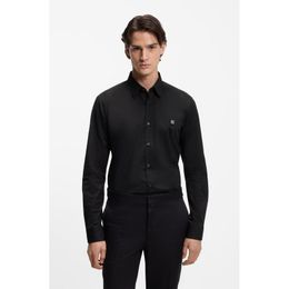 Hugo Herren Hugo Businesshemd &raquo;Ermo Metal Logo&laquo; Slim Fit, Stretch- Baumwoll, Premium Serie XXL, N-Gr
