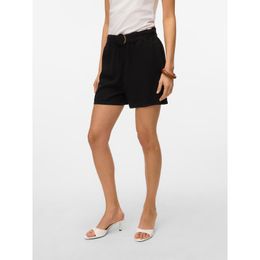 V&eacute;ro Moda Vero Moda Damen Shorts &raquo;VMFLEUR HW PAPERBAG BELT TENCEL SHORTS&laquo; Viskose, loose fit schwarz M (38), N-Gr