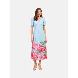 Friends Like These Kleid Damen Gr&ouml;&szlig;e 48 himmelblau / limette / pink / rosa