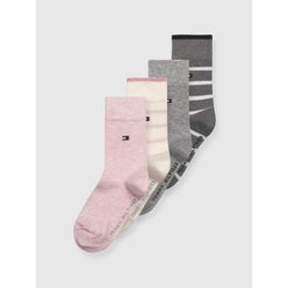 Tommy Hilfiger Herren Socken &raquo;TH KIDS SOCK 4P BRETON STRIPE ECOM&laquo; rosa 35-38