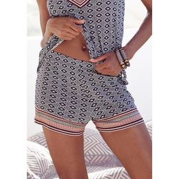 Vivance Dreams By Lascana Damen Vivance Dreams by Lascana Pyjamashorts in sch&ouml;nem Ethno-Design braun 40/42, N-Gr
