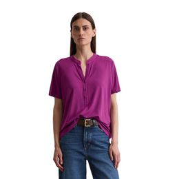 Marc O'Polo Marc O'polo Damen Marc O'Polo Stehkragenshirt mit Knopfleiste lila M