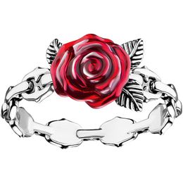Thomas Sabo Damen Thomas Sabo Fingerring &raquo;Roses Romance&laquo; bunt 58, Silber 925 (recycelt), 4,5mm