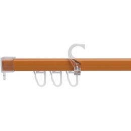 Liedeco U-Schiene &raquo;U-STORELAU01GS&laquo; 1 l&auml;ufig-l&auml;ufig Fixma&szlig; braun Metall B/L: 1,95cm x 150cm, 1 l&auml;ufig