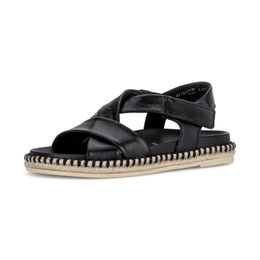 Gabor Damen Riemchensandale Plateau, Sandalette mit weichen Riemchen schwarz 38