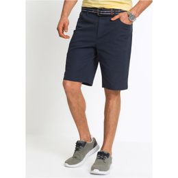 bonprix Herren bonprix Bermudas aus Baumwolle mit Elasthan, mit Stretchanteil, erh&ouml;hter Bund blau 60, N-Gr