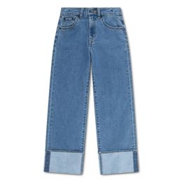 Levi's Kids M&auml;dchen Levi's Kids 5-Pocket-Jeans &raquo;LVG WIDE LEG JEANS&laquo; mit weitem Bein - for GIRLS blau 8 (128), N-Gr