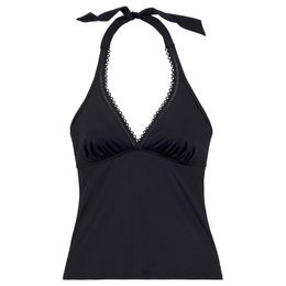 s.Oliver Damen s.Oliver B&uuml;gel-Tankini-Top &raquo;Aiko&laquo; mit H&auml;keloptik schwarz 46, Cup C