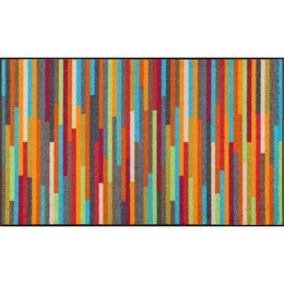wash+dry by Kleen-Tex L&auml;ufer &raquo;Mikado Stripes&laquo; rechteckig 7 mm H&ouml;he Schmutzfangl&auml;ufer, modernes Streifen Design, rutschhemmend, waschbar bunt 