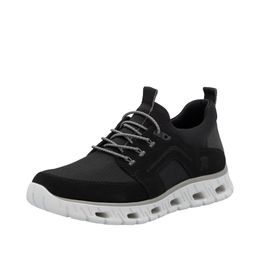 Rieker Sport Herren RIEKER Sport Slip-On Sneaker Freizeitschuh, Halbschuh, Slipper mit Anziehlaschen schwarz 43