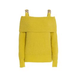 Influencer Pullover Damen Gr&ouml;&szlig;e M gelb