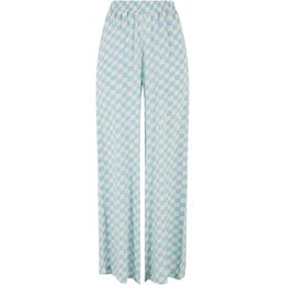 Urban Classics Hose 'Resort' Damen Gr&ouml;&szlig;e 48 blau / wei&szlig;