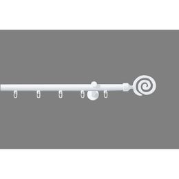 GOOD LIFE Innenlaufschiene &raquo;Espiral&laquo; &Oslash; 20 mm 1 l&auml;ufig-l&auml;ufig Fixma&szlig; wei&szlig; Aluminium, Metall B/L: 160cm &Oslash; 20mm, 1 l&auml;ufig