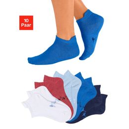 Kangaroos Damen Kangaroos Sneakersocken &raquo;Damen Sneaker Socken, Sportsocken, Sommer Basic&laquo; Packung, Gro&szlig;packung, 10 Paar tlg. mit verl&auml;ngertem B&uuml;ndchen