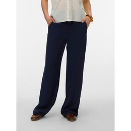 V&eacute;ro Moda Vero Moda Damen Schlupfhose &raquo;VMEASY JOY HW WIDE PANTS WVN GA&laquo; Viskose, loose fit blau XS (34), N-Gr