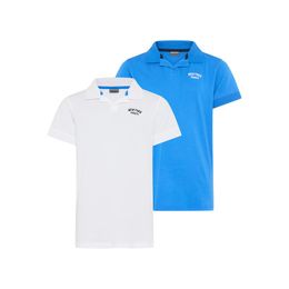 Kidsworld Jungen Kidsworld Poloshirt &raquo;2er Pack Shirts mit Polokragen&laquo; Packung, 2, 2 tlg. f&uuml;r Jungen, mit V-Ausschnitt, Kurzarm, mit bestickten 