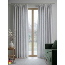 WIRTH Vorhang &raquo;Torbole&laquo; Kr&auml;uselband 1 Stk. tlg. grau Jacquard, Baumwolle, Polyester 225cm, Kr&auml;uselband, 132cm