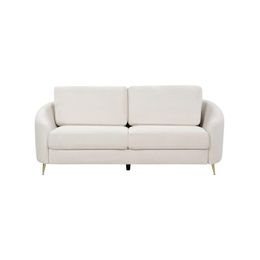 Beliani 3-Sitzer Sofa TROSA in Beige/Gold - (W) 203 x (H) 88 x (L) 86 cm | Gr.: onesize