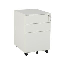 Beliani B&uuml;roschrank CAMI in Wei&szlig; - (W) 39 x (H) 60 x (L) 50 cm | Gr.: onesize